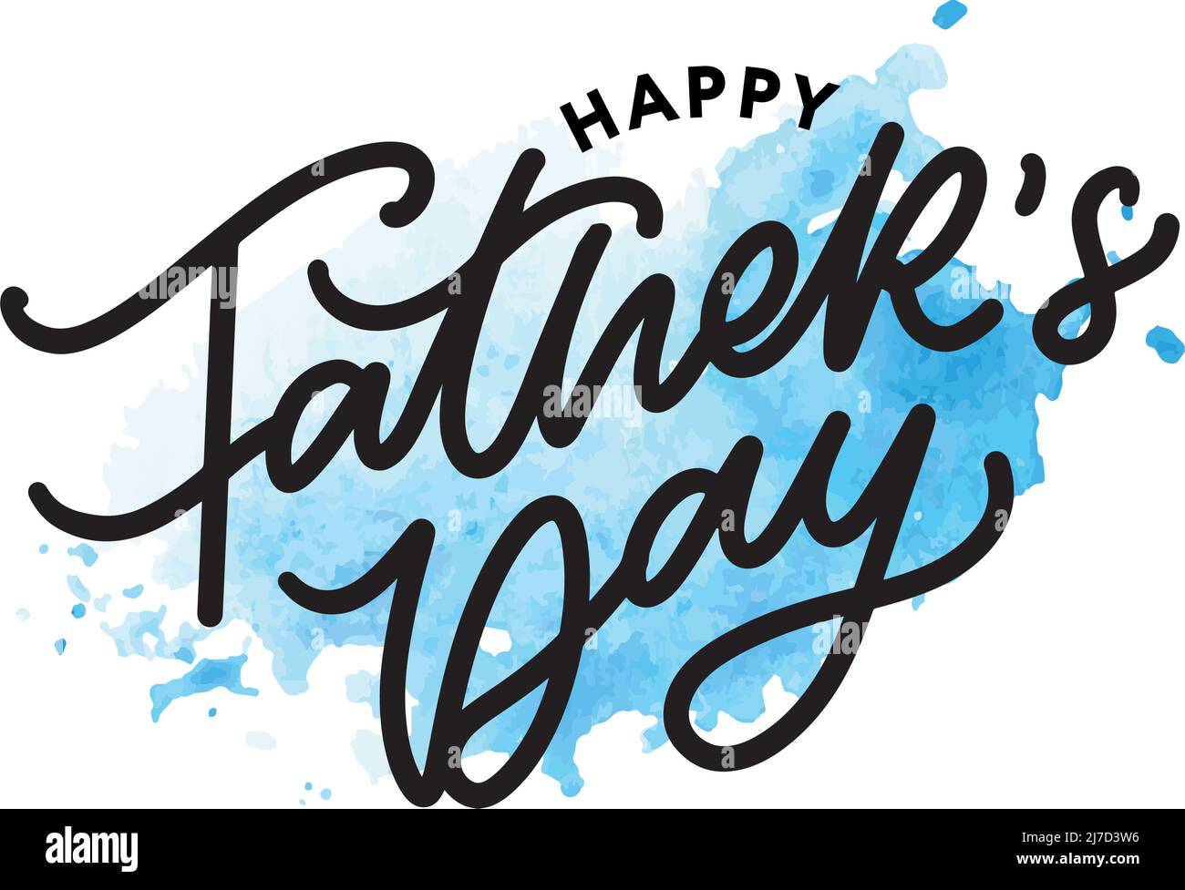 Happy Father s Day Calligraphy greeting card. Vector illustration Stock ...