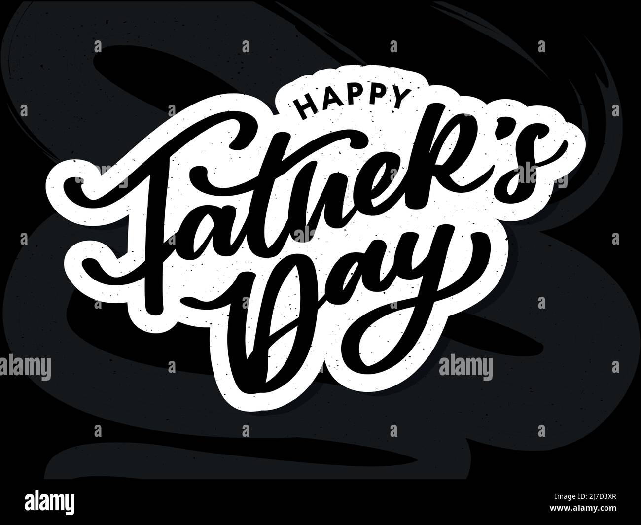 Happy Father s Day Calligraphy greeting card. Vector illustration Stock ...