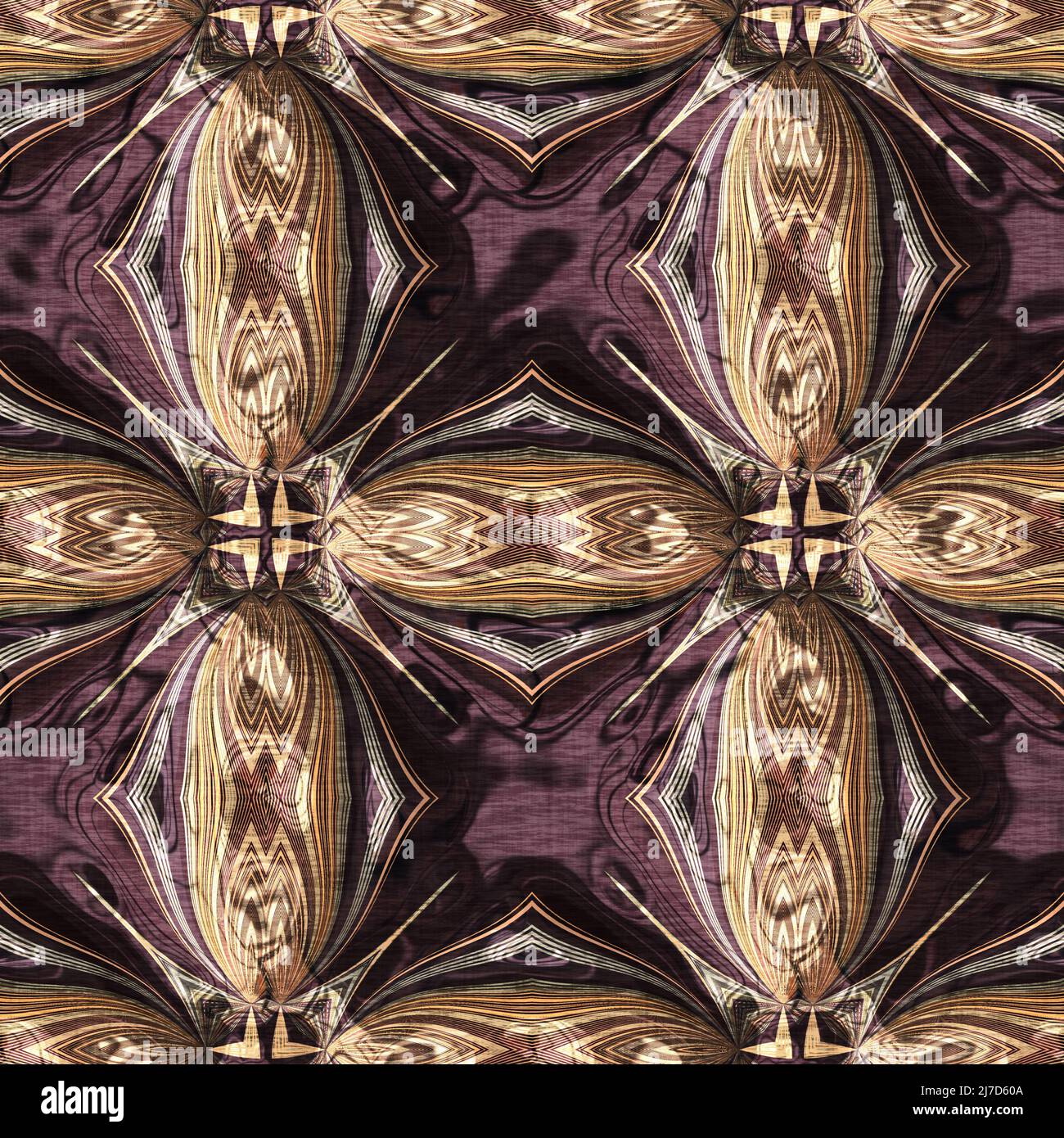 Earthy colours Victorian antique geometric seamless pattern in ...