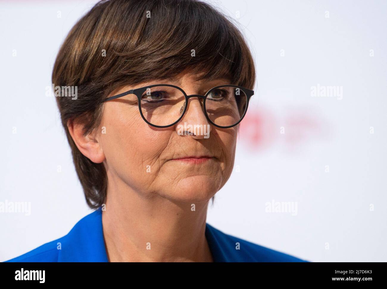 08 May 2022, Berlin: Saskia Esken, SPD federal chairwoman, speaks at ...
