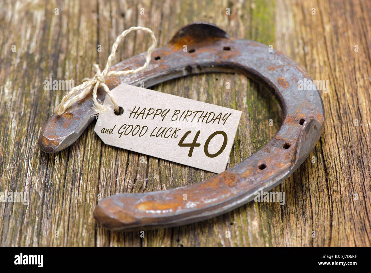 congratulations to 40th Birthday Stock Photo - Alamy