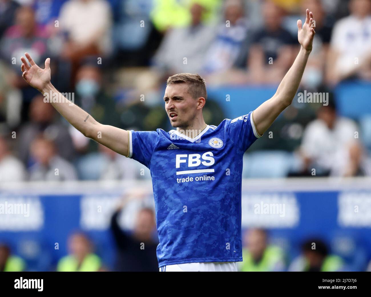 Leicester, England, 8th May 2022. Timothy Castagne of Leicester City ...