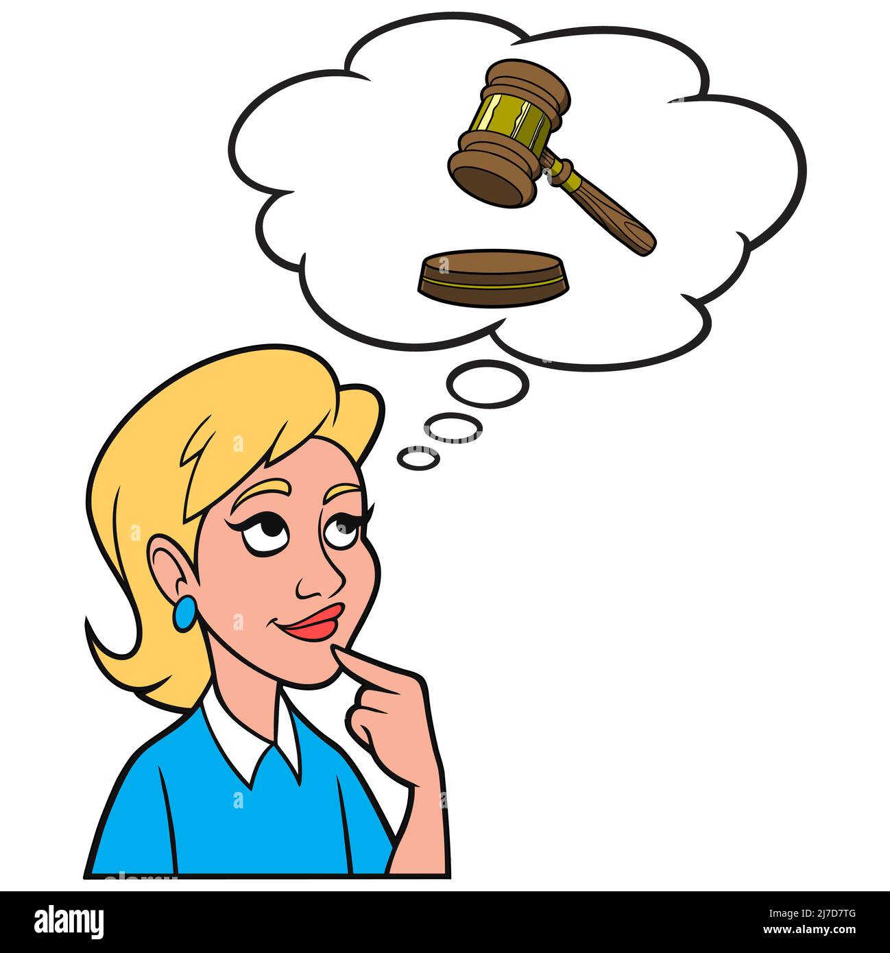 Woman gavel Stock Vector Images - Alamy