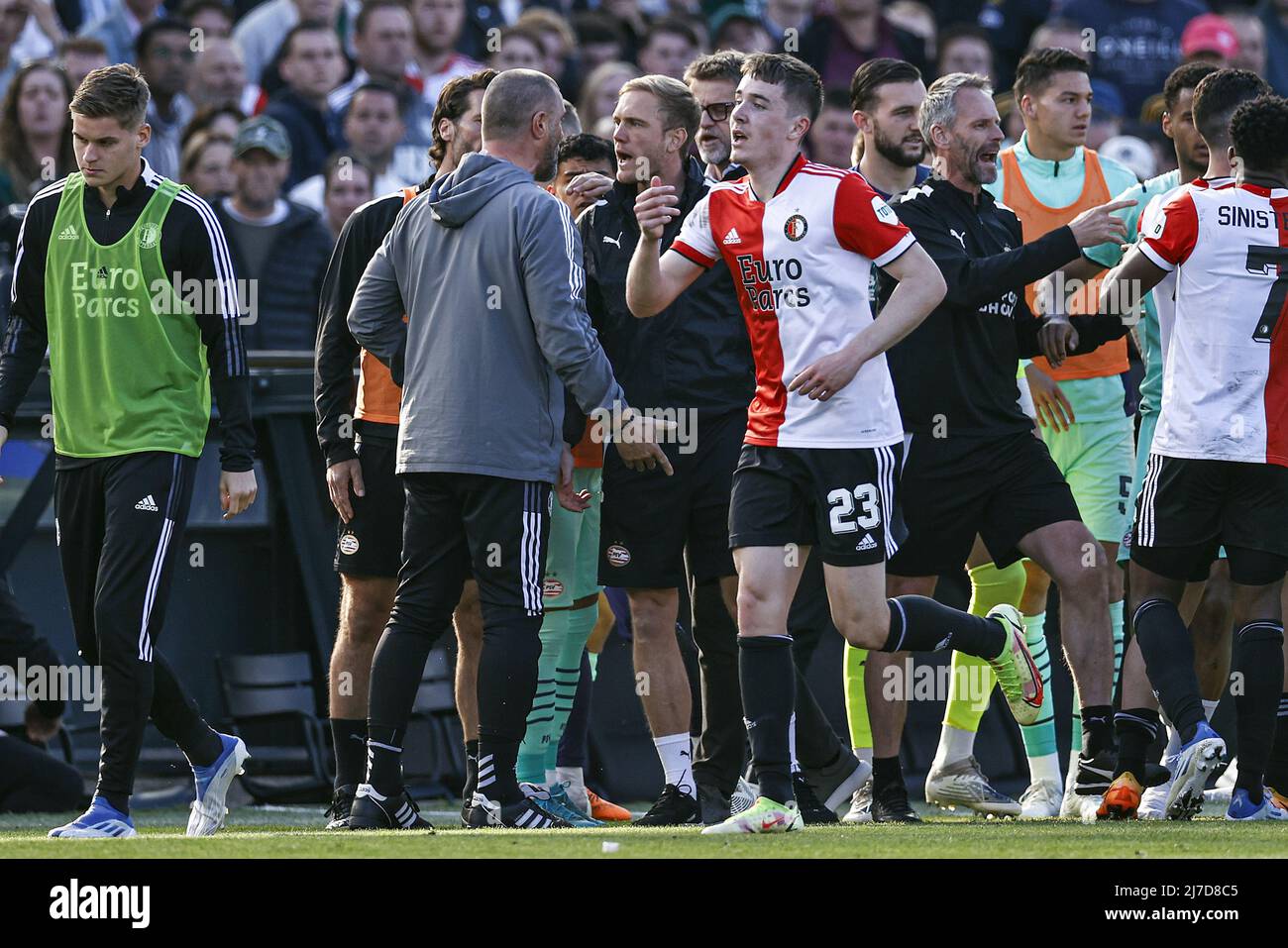 Rotterdam, Netherlands, May 8, 2022 ROTTERDAM - (lr) Feyenoord ...