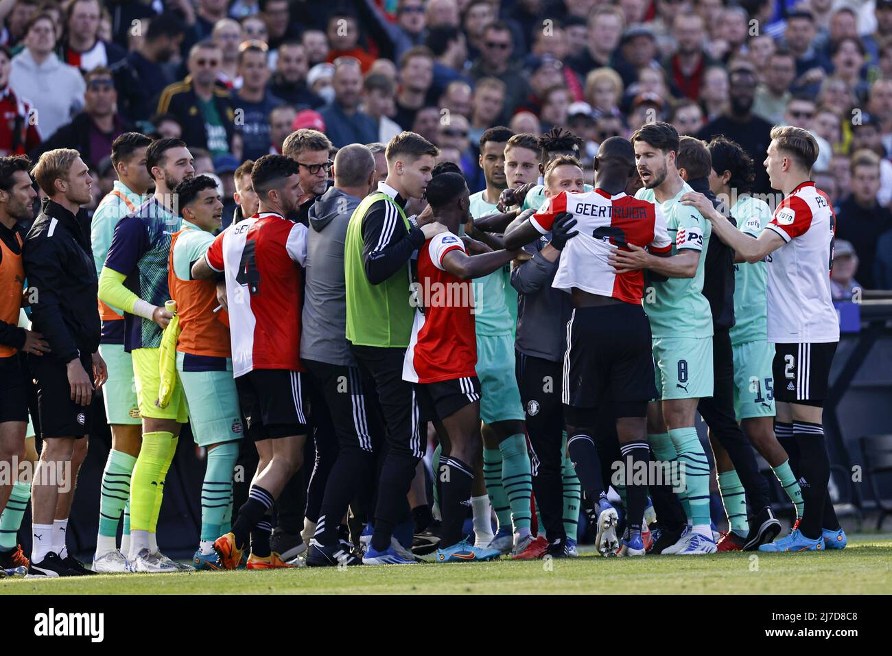 Rotterdam, Netherlands, May 8, 2022 ROTTERDAM - match between PSV ...