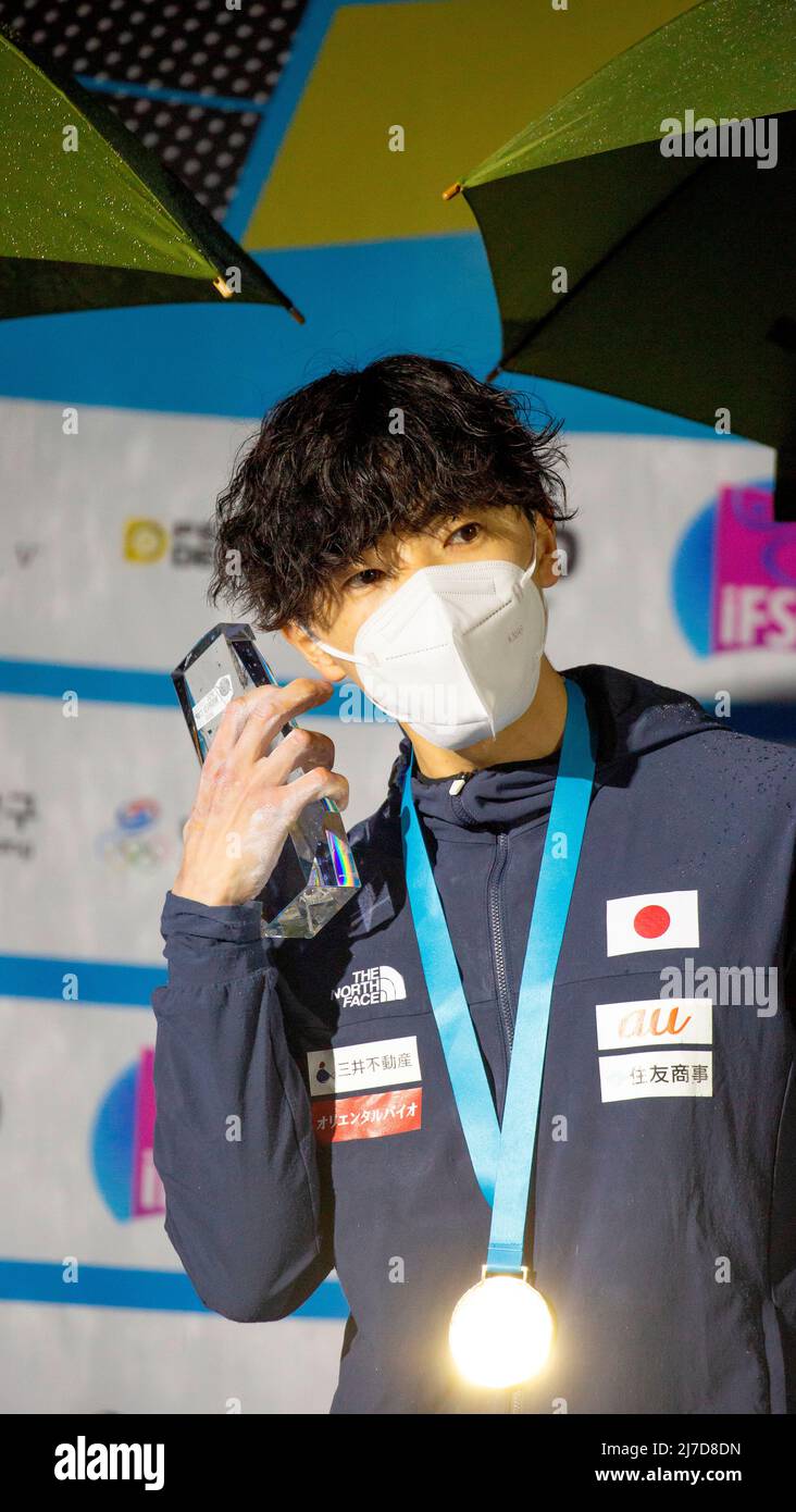 Kokoro Fujii (JPN), May 8, 2022 - Sport Climbing : Gold medalist Kokoro ...
