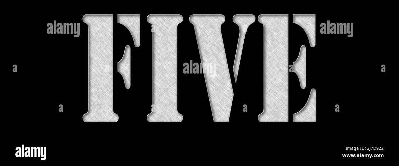 Word five hi-res stock photography and images - Alamy