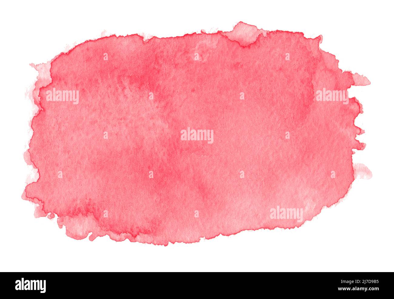 Abstract pink watercolor splash texture isolated on white background ...