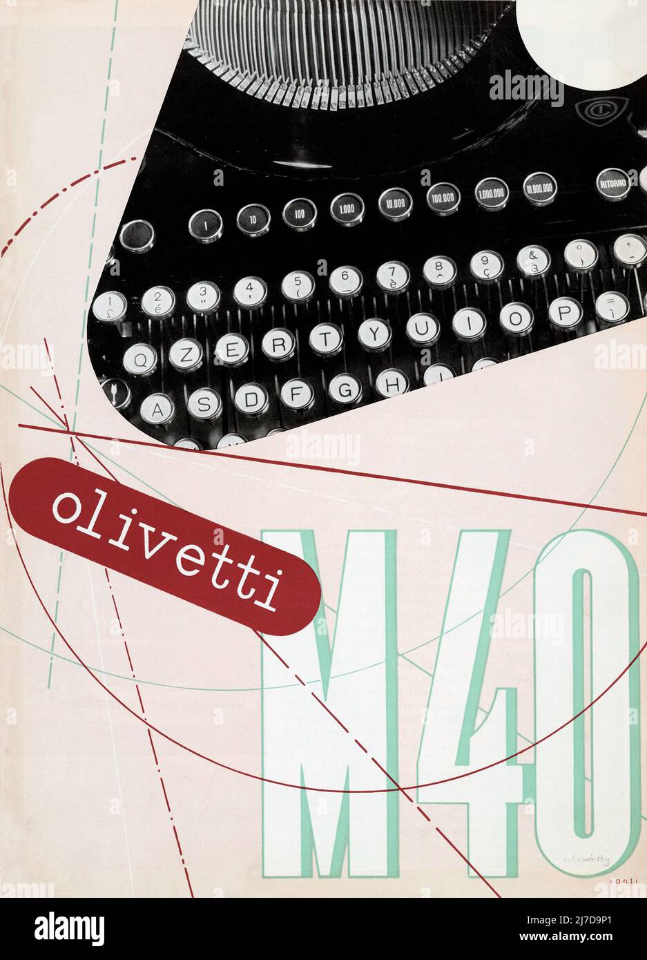 Olivetti Typewriter Poster High Resolution Stock Photography and Images ...
