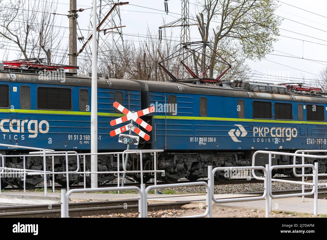 Legionowo, Poland - April 13, 2022: PKP Cargo railway transport ...