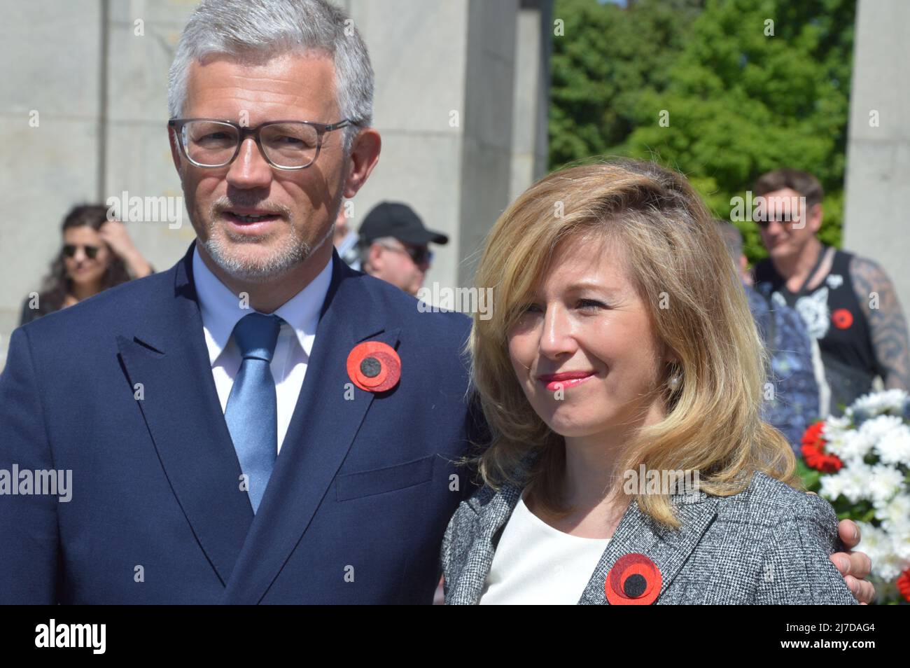 Ambassador of Ukraine to Germany Andrij Melnyk and his wife Switlana ...