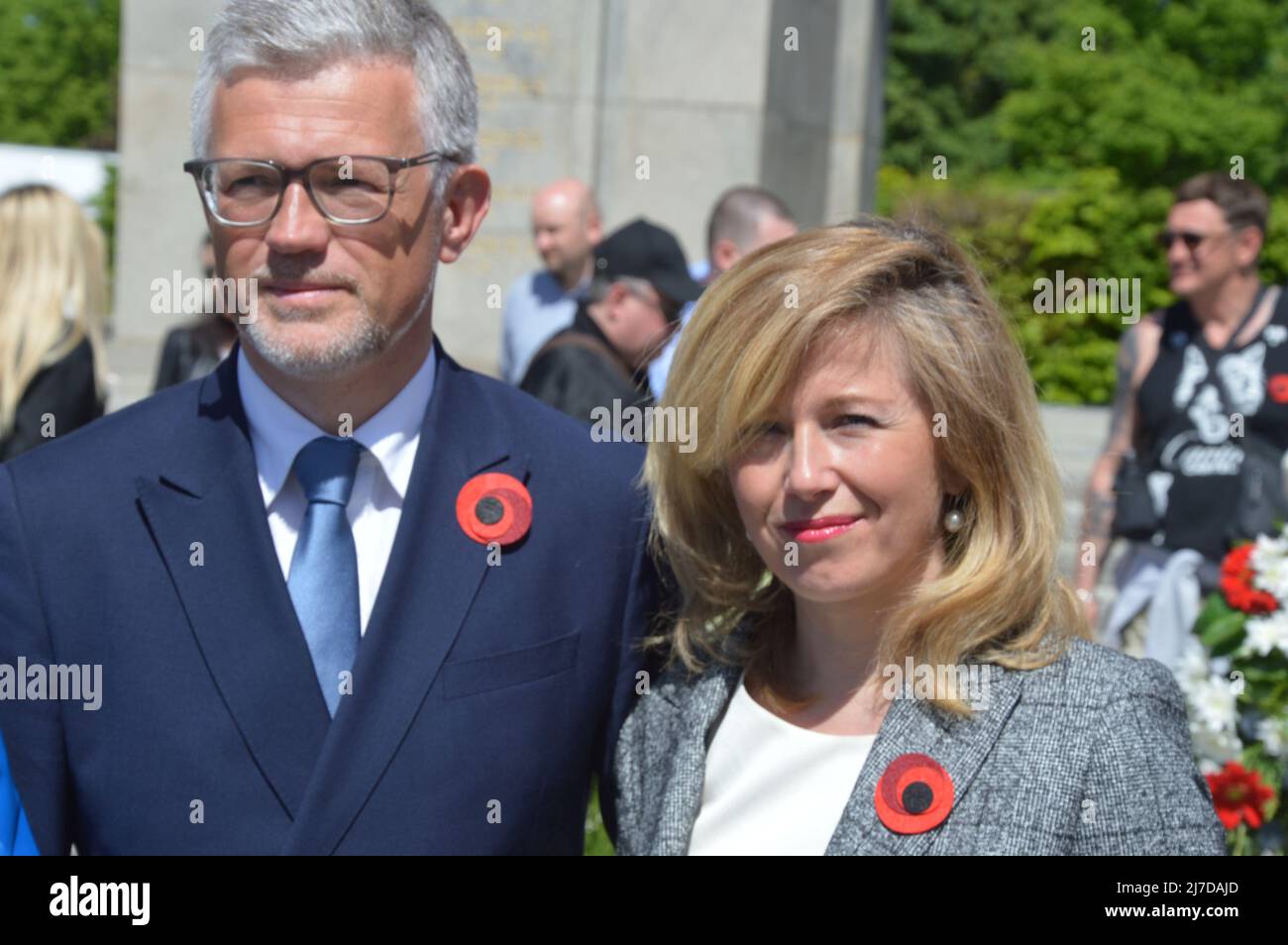 Ambassador of Ukraine to Germany Andrij Melnyk and his wife Switlana ...