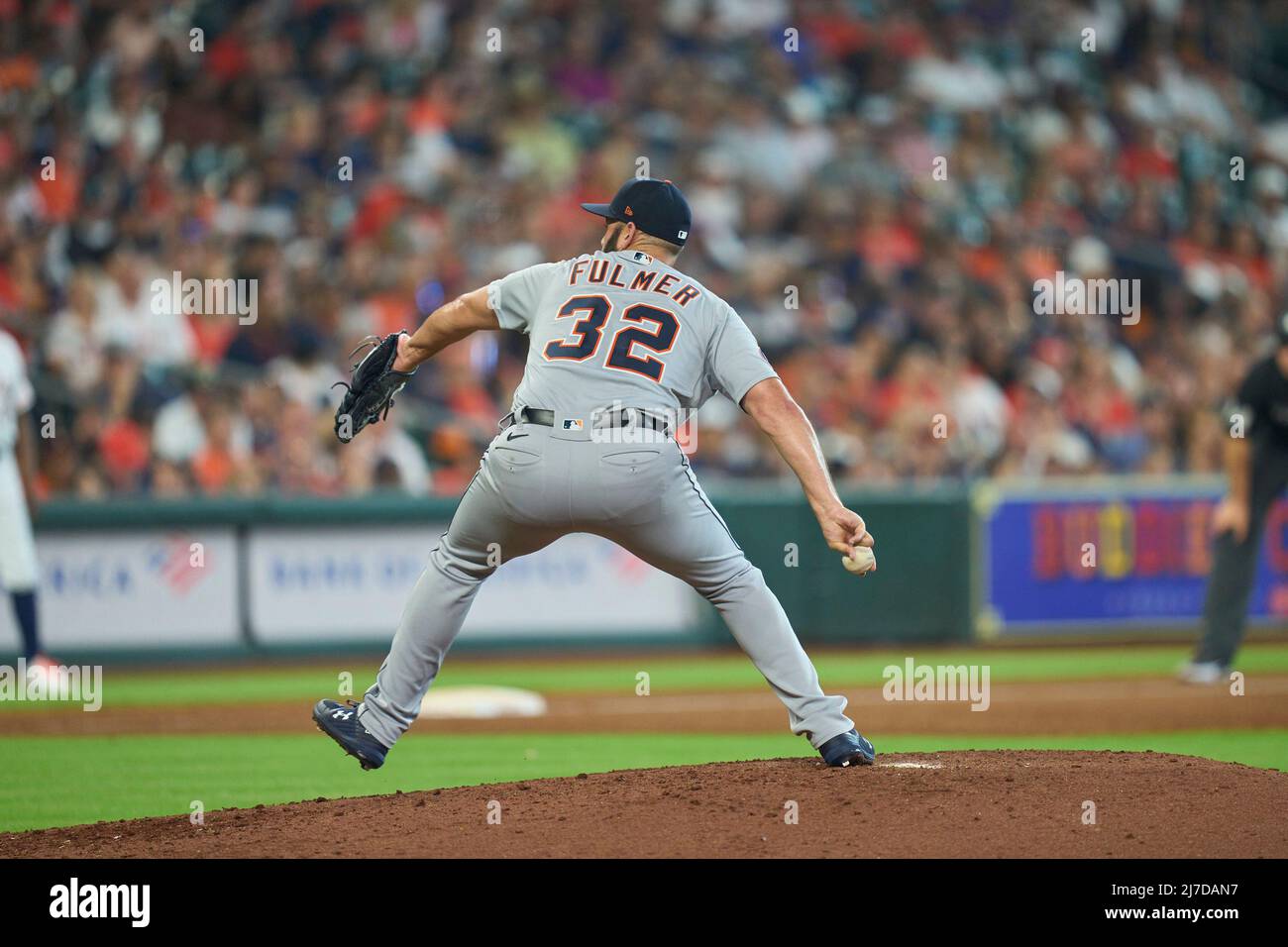 May 7 2022: Detroit pitcher Michael Fullmer (32) throws a pitch during ...