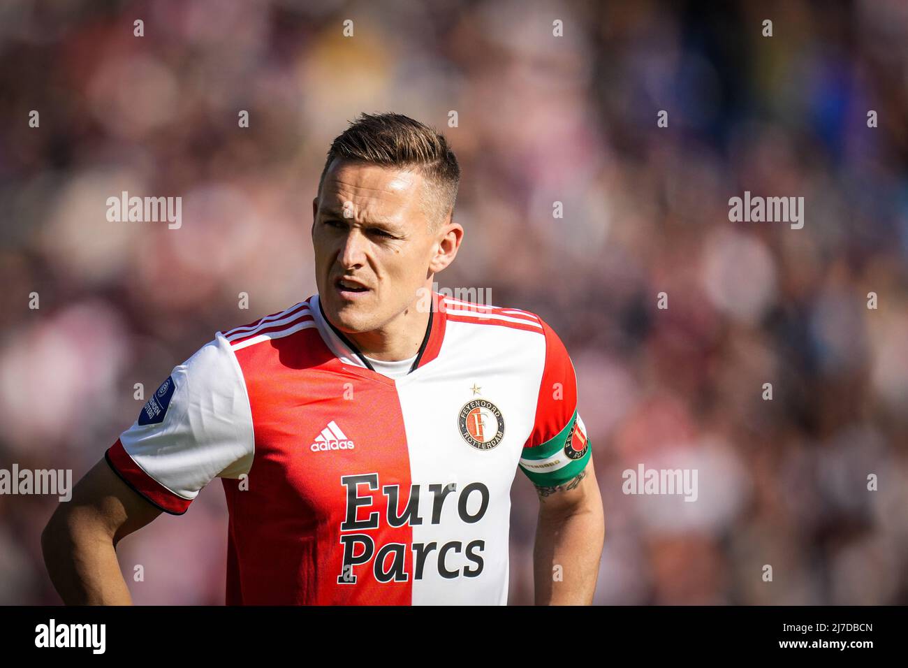 Rotterdam, Netherlands. 8 May 2022, Rotterdam - Jens Toornstra of Feyenoord during the match ...