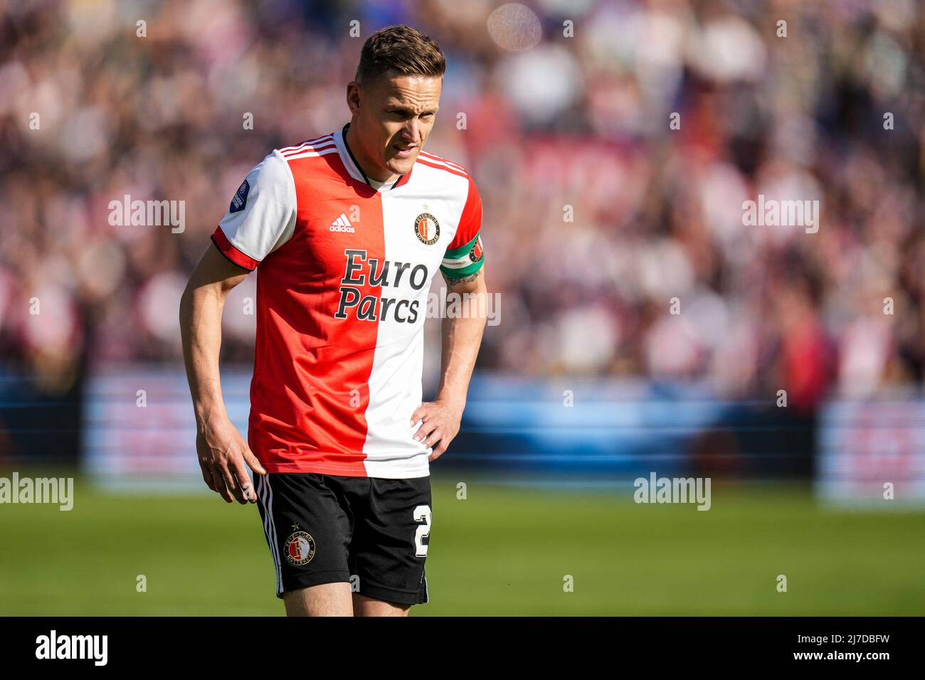 Rotterdam, Netherlands. 8 May 2022, Rotterdam - Jens Toornstra of Feyenoord during the match ...