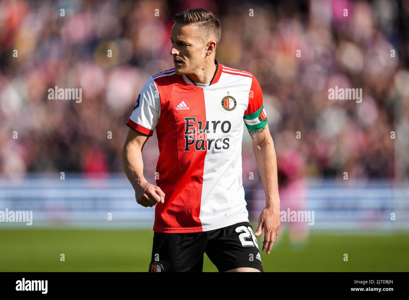 Rotterdam, Netherlands. 8 May 2022, Rotterdam - Jens Toornstra of Feyenoord during the match ...