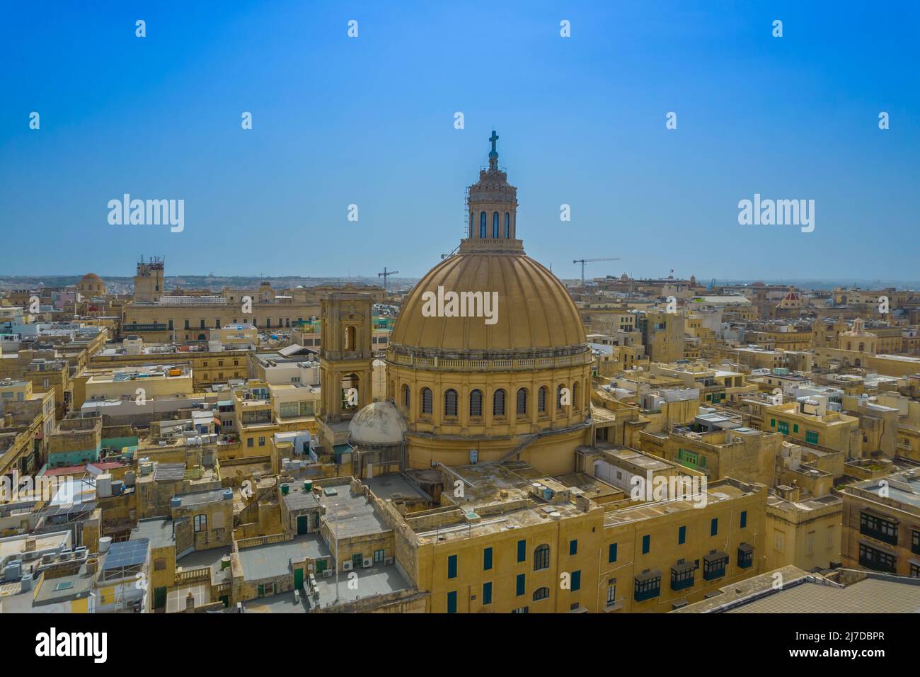 Aerial view of Basilica Lady of Mount Carmel church, St. Paul's ...