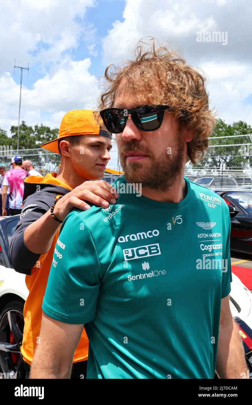 Miami, Florida, 08/05/2022, Sebastian Vettel (GER) Aston Martin F1 Team ...