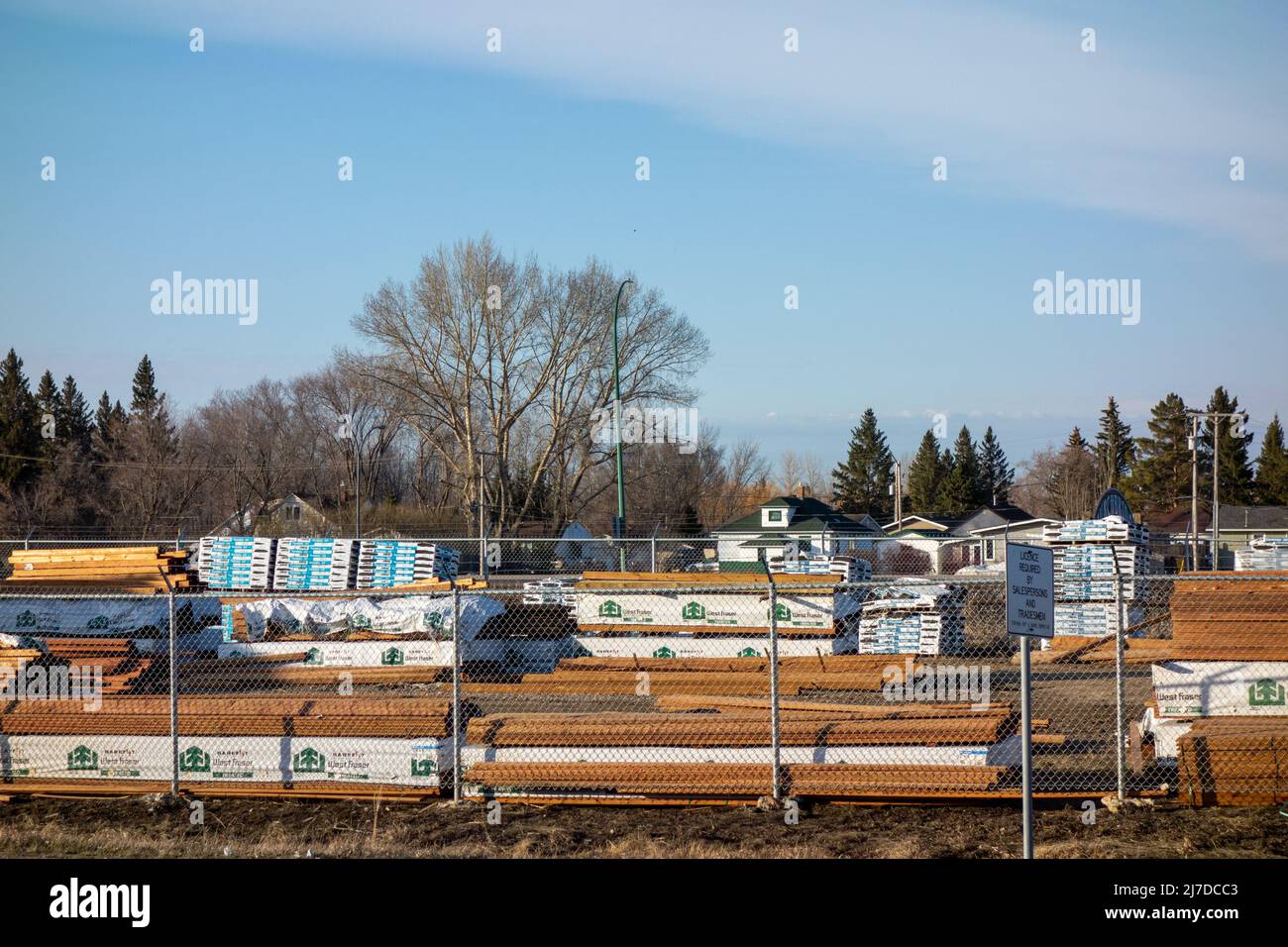 A well stock lumberyard at the Legacy Co-op in Churchbridge ...