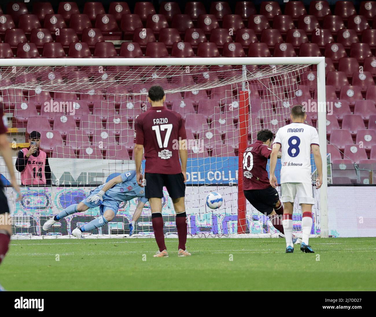 Arechi Stadium, Salerno, Italy; 8th May 2022 ; Serie A Football ...