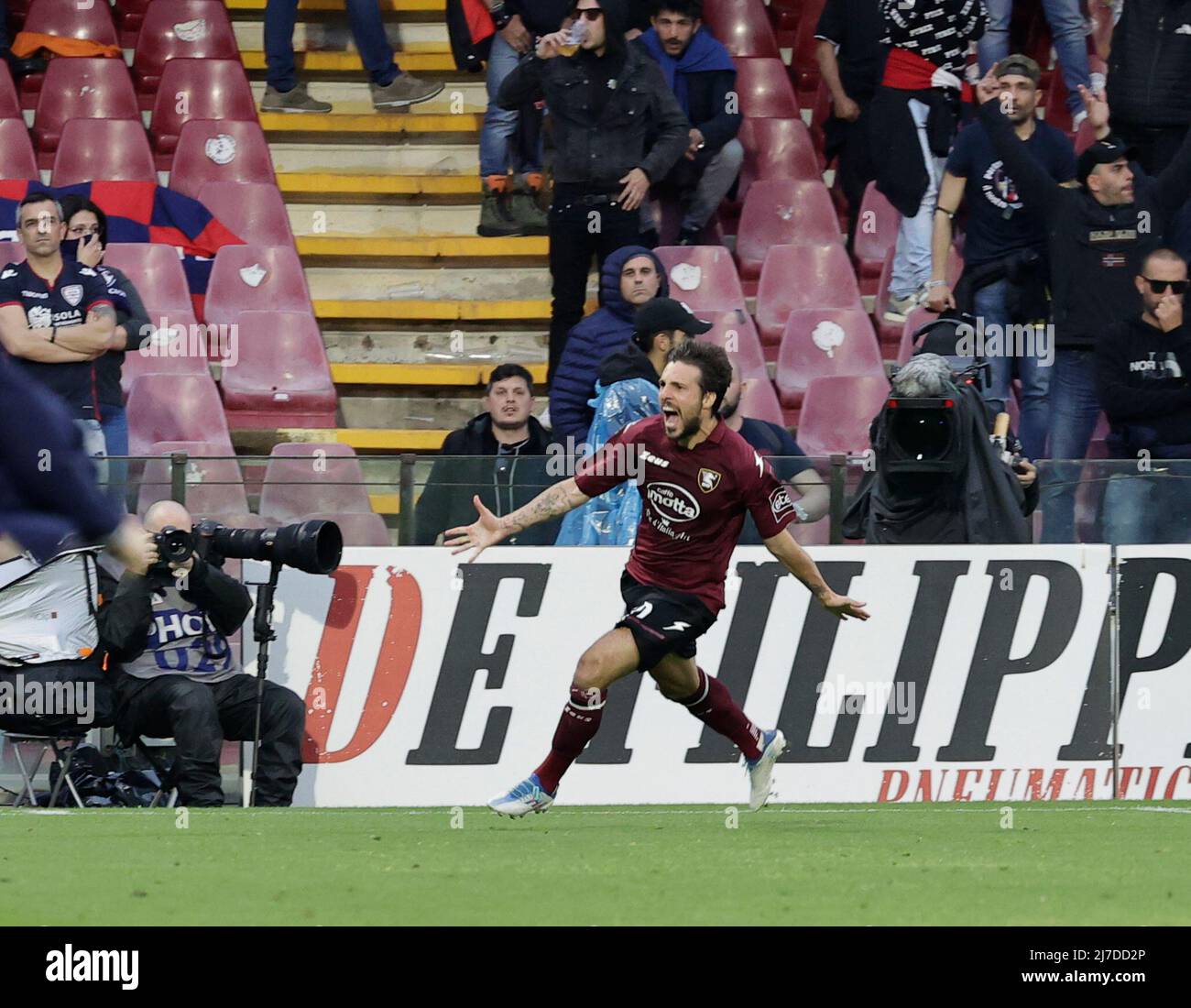 Arechi Stadium, Salerno, Italy; 8th May 2022 ; Serie A Football ...