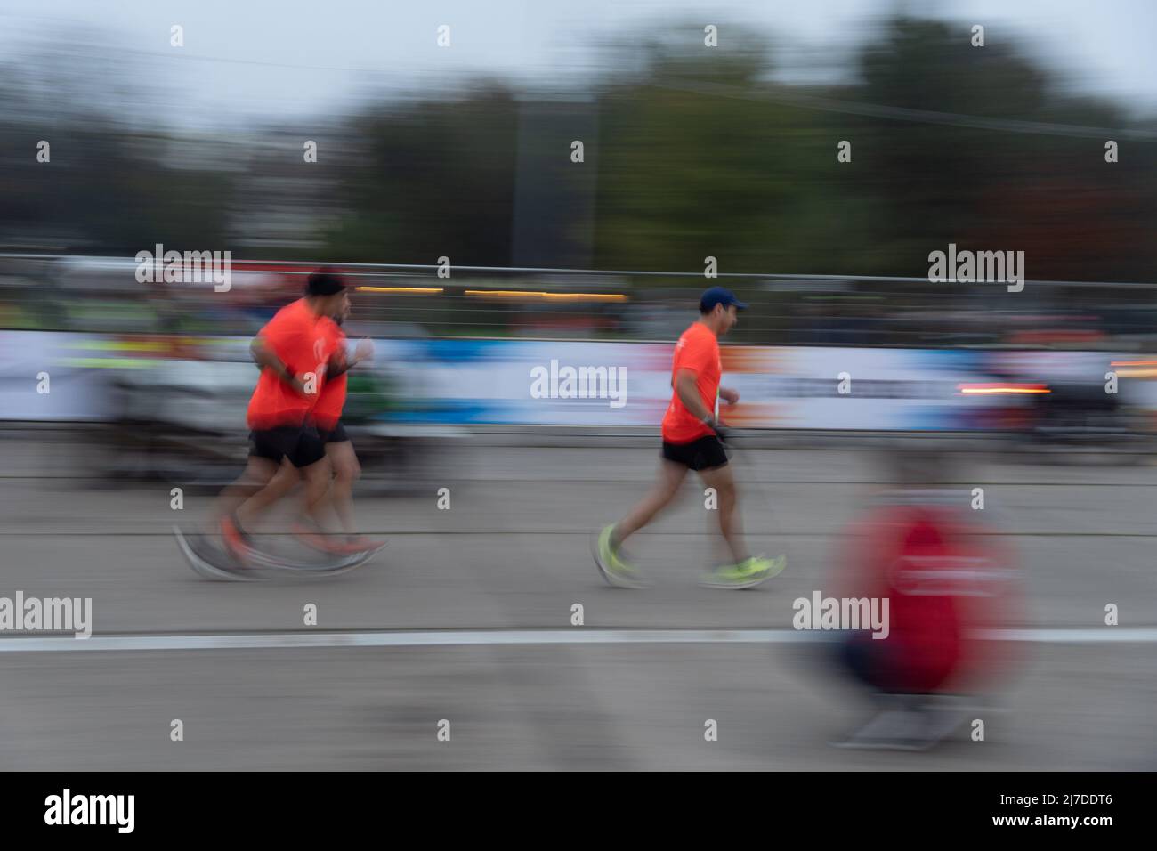 May 8, 2022, Santiago, Metropolitana, Chile: Runners at the start of ...