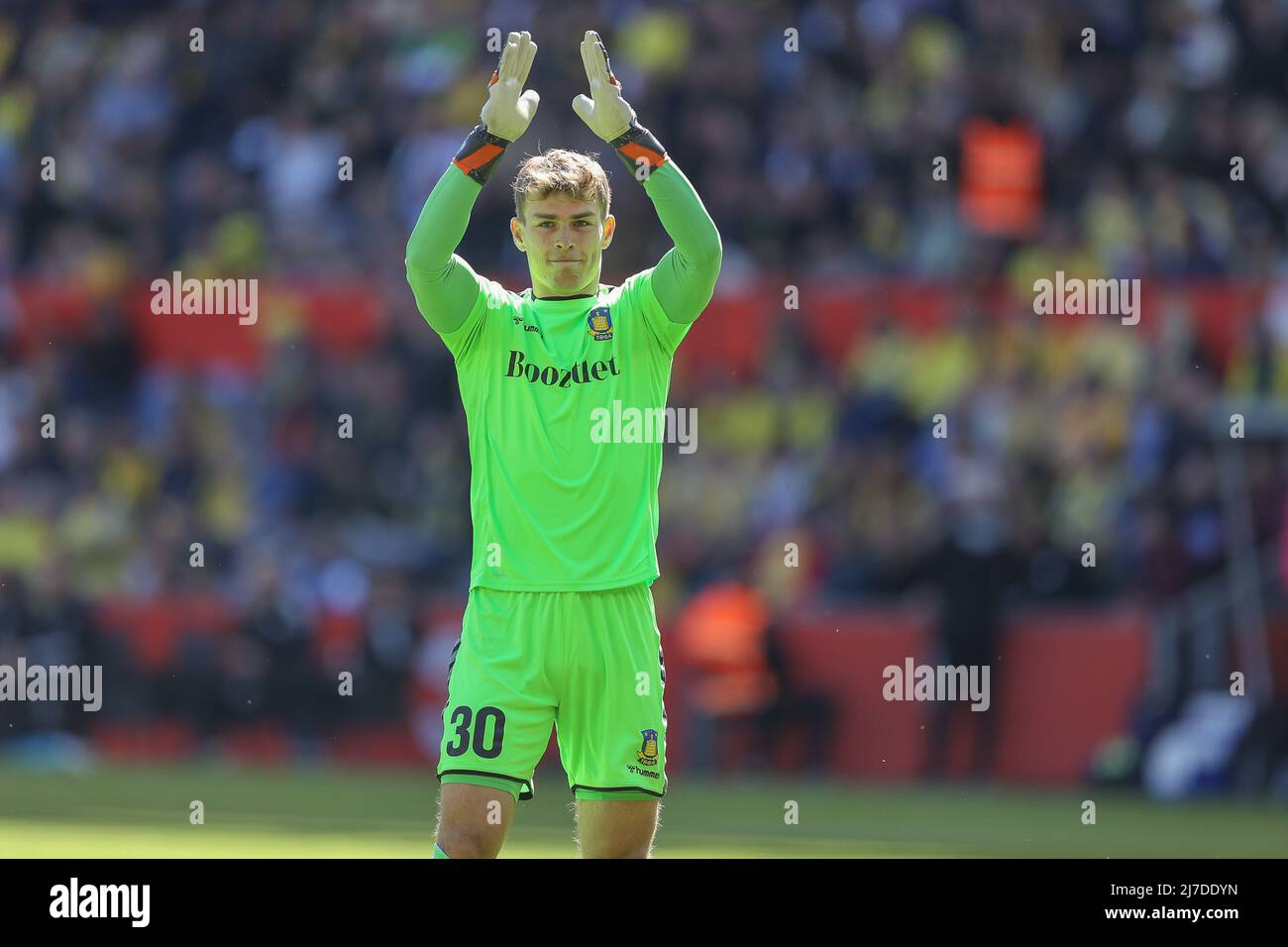 Broendby, Denmark. 08th, May 2022. Goalkeeper Mads Hermansen (30) of ...