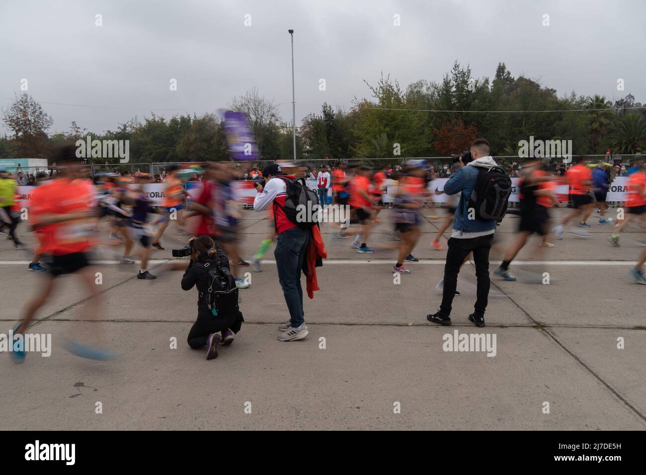 May 8, 2022, Santiago, Metropolitana, Chile: Photographers take ...