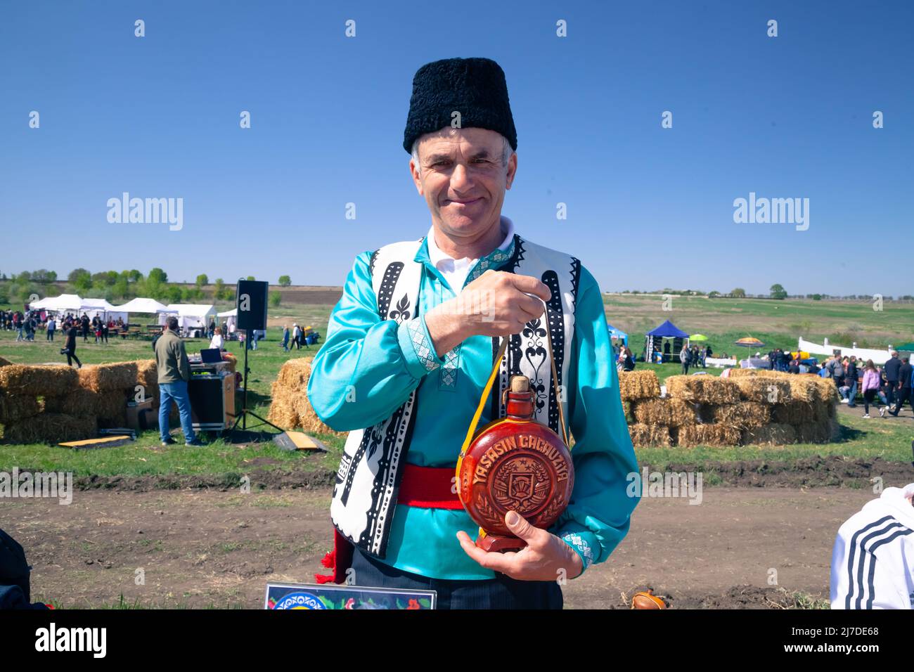 Residents of the Gagauz autonomy at the Hederlez festival in Ceadir ...