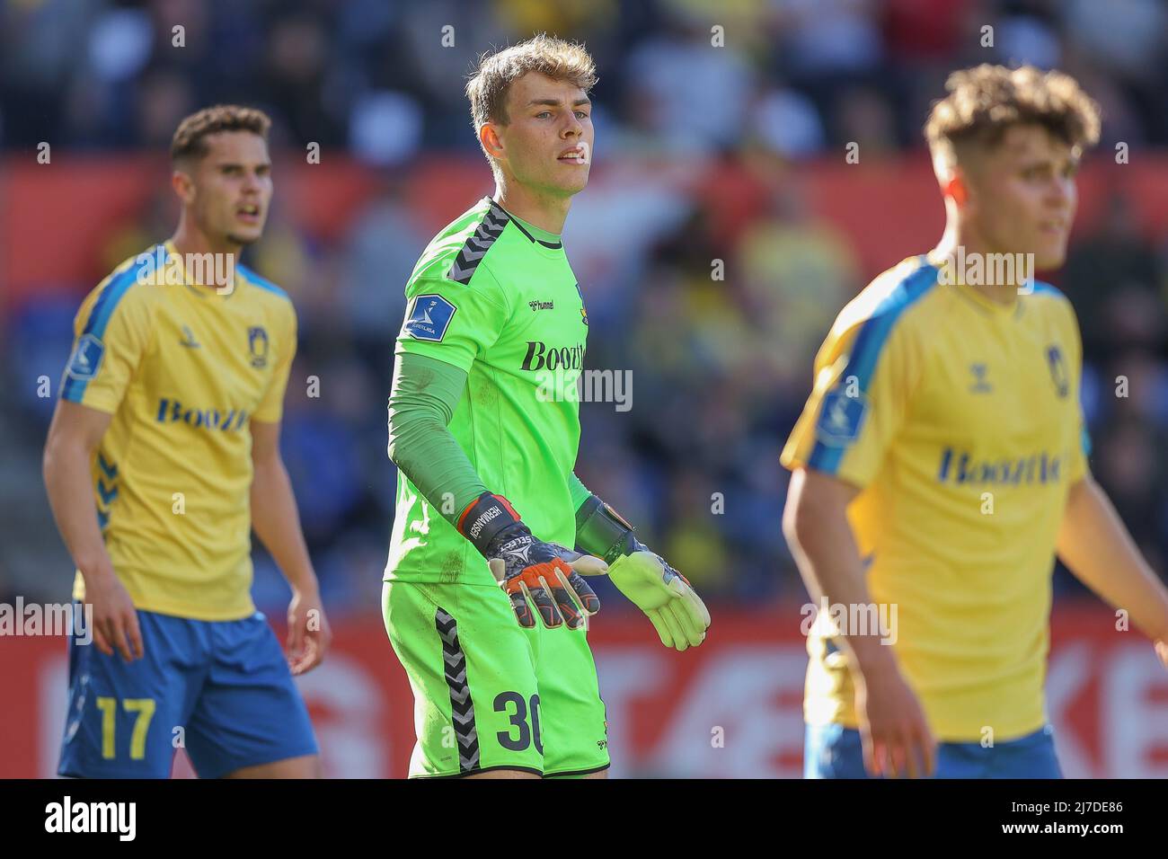 Broendby, Denmark. 08th, May 2022. Goalkeeper Mads Hermansen (30) of ...