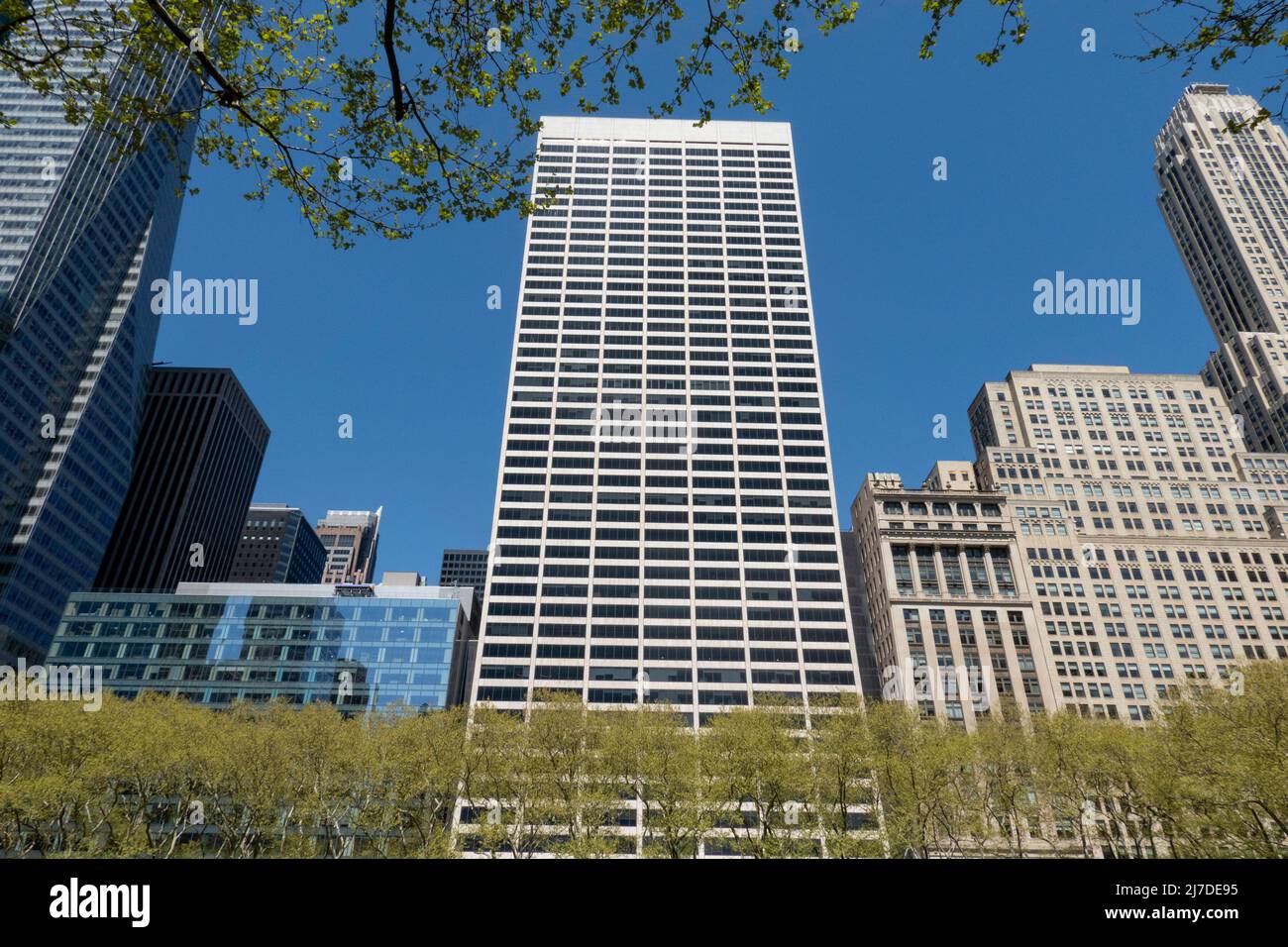 The Grace Building overlooks Bryant Park in Midtown Manhattan, New York ...