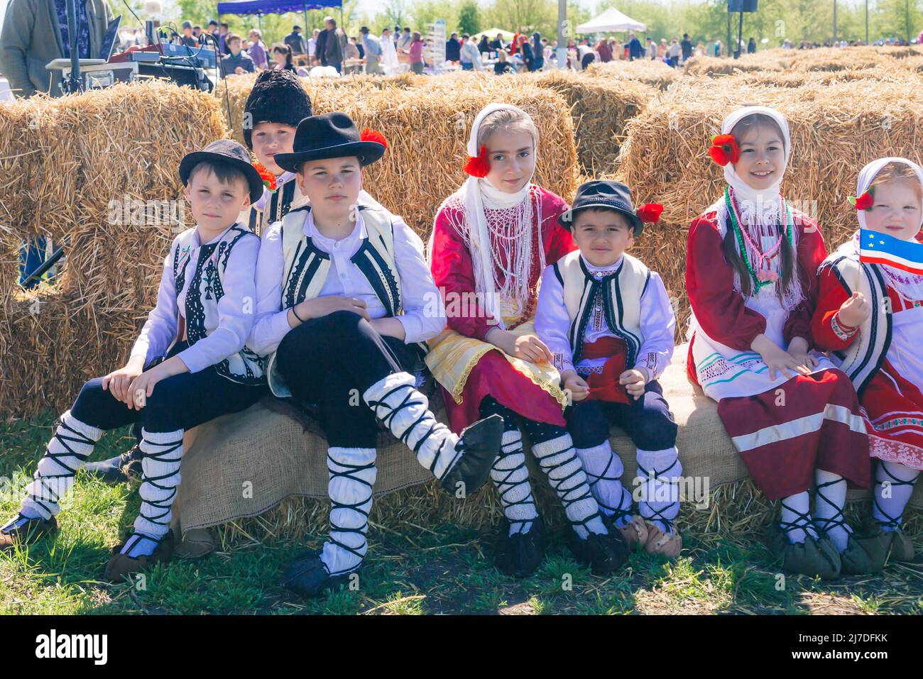 Residents of the Gagauz autonomy at the Hederlez festival in Ceadir ...