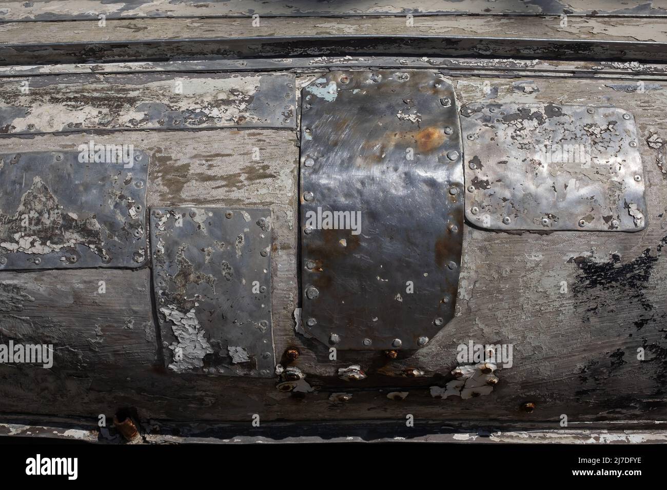 Silver metal texture with rivets hi-res stock photography and images ...