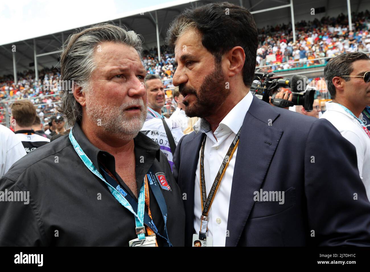 Miami Grand Prix, Sunday 8th May 2022. (L to R): Michael Andretti (USA ...
