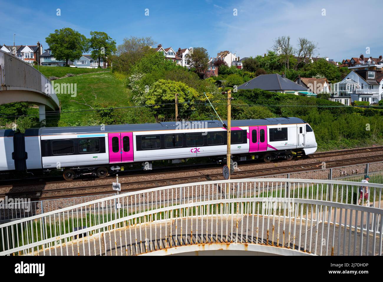 New C2C Class 720 train on a test run near Chalkwell & Leigh on Sea ...