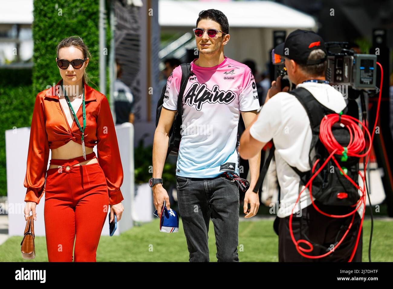 #31 Esteban Ocon (FRA, Alpine F1 Team) and his girlfriend Elena Berri ...