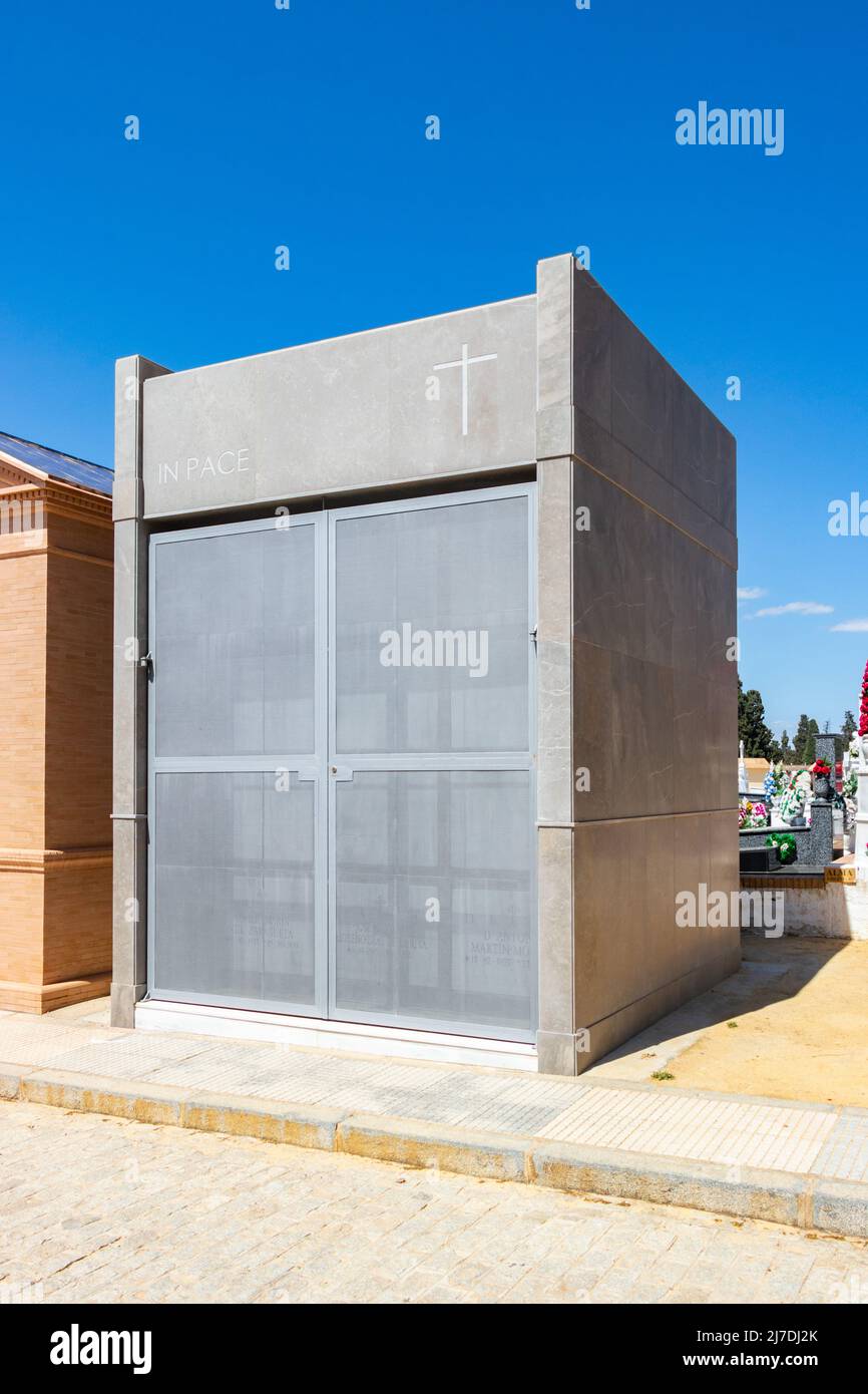 ultra modern family mausoleum in Cementerio de San Fernando in seville ...