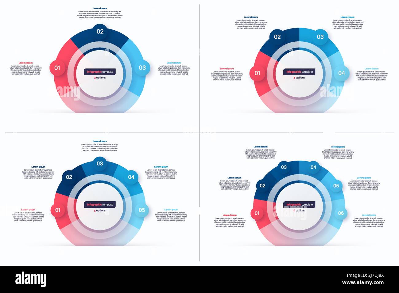 Infographic 3 part circle hi-res stock photography and images - Alamy