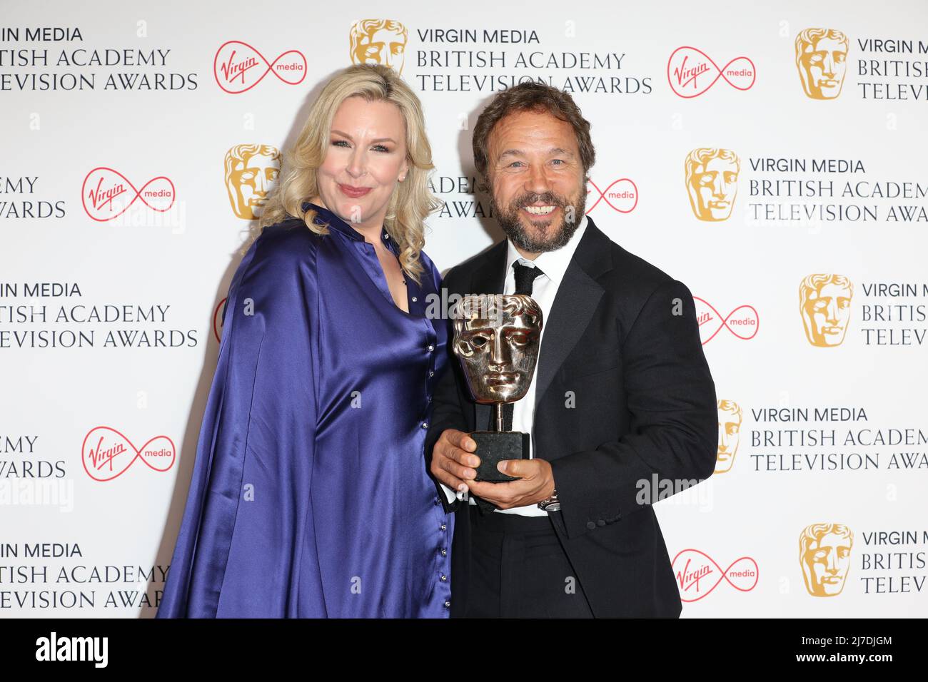 London, UK, 08/05/2022, Bafta TV award winner Stephen Graham and his ...