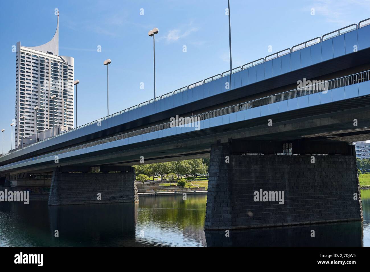 business district with skyscrapers in vienna Stock Photo - Alamy
