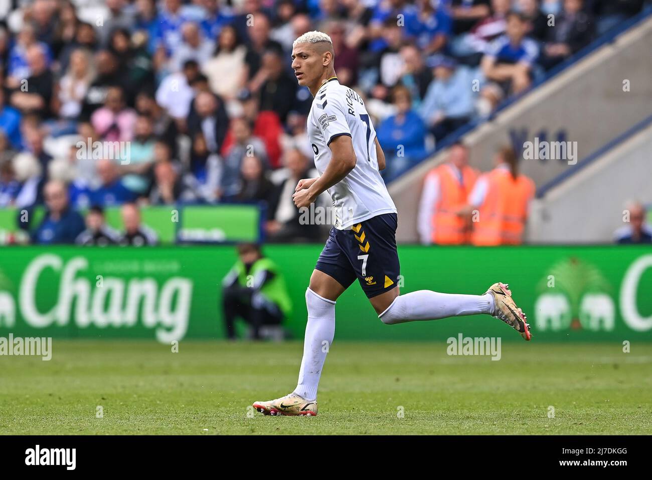 Richarlison #7 of Everton during the game in , on 5/8/2022. (Photo by ...