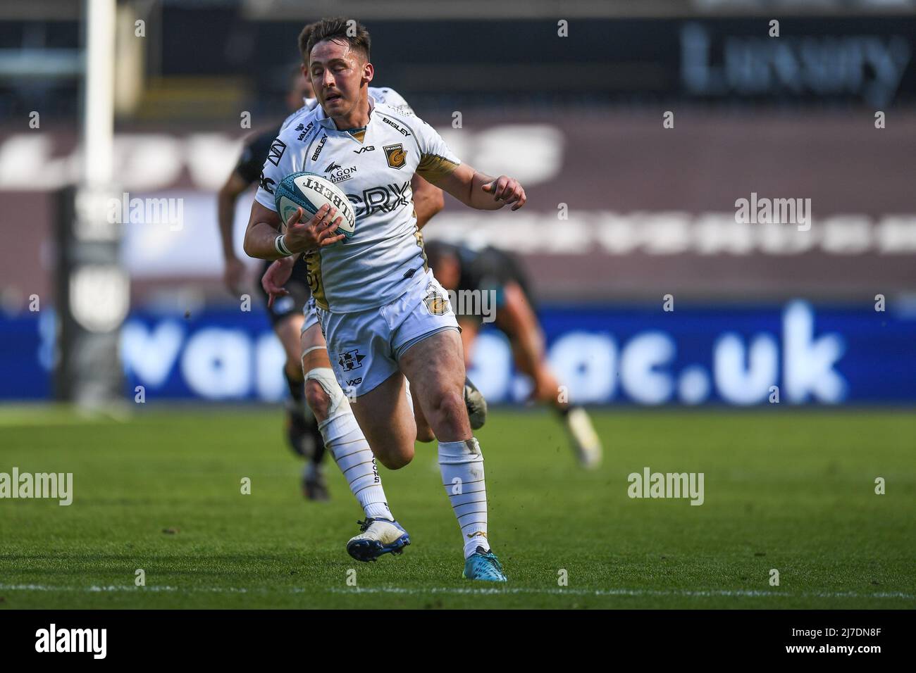 Sam Davies of Dragons, in action during the game Stock Photo - Alamy