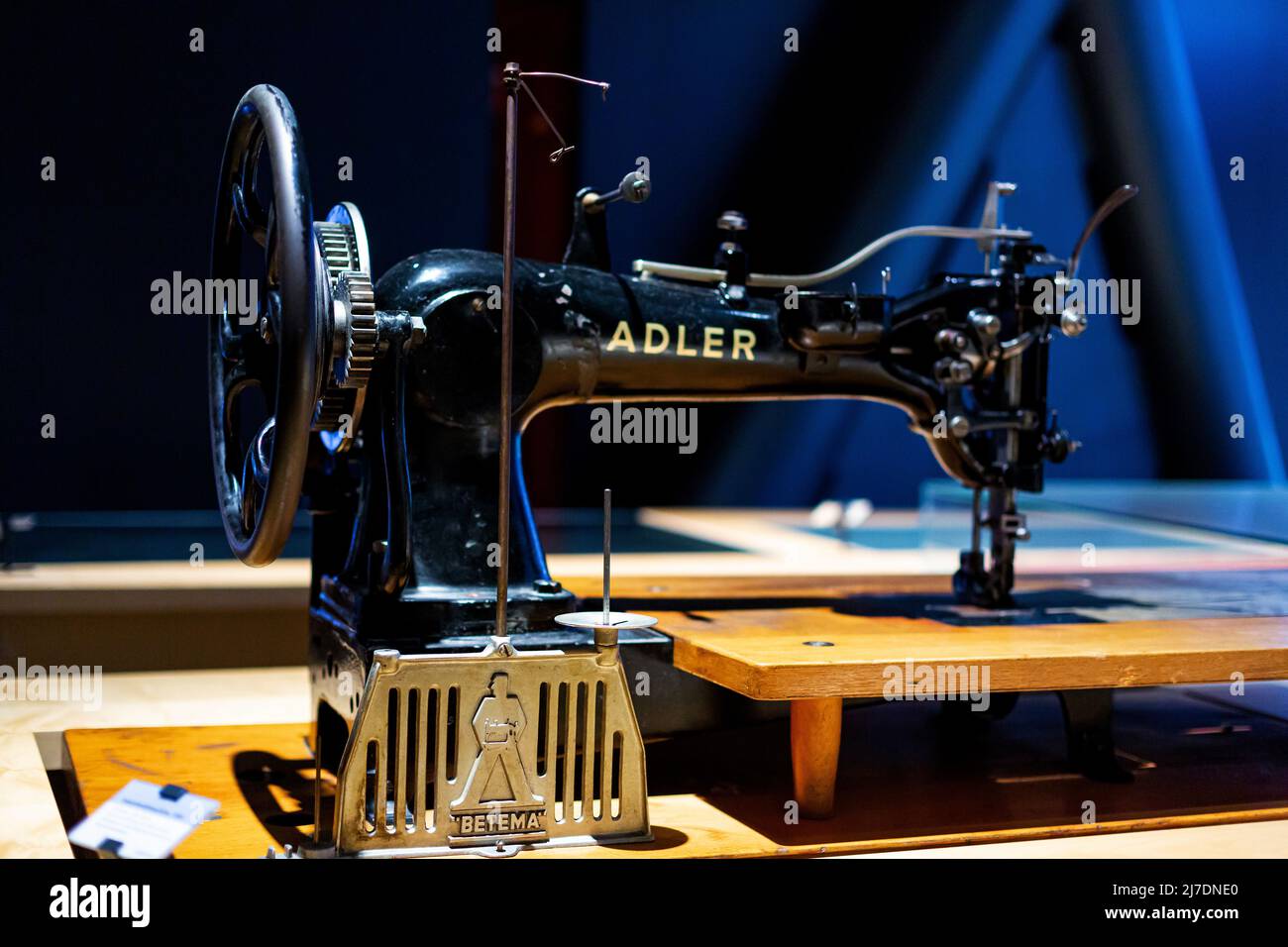 Museum of the history of the garment industry. Rare sewing machine ...