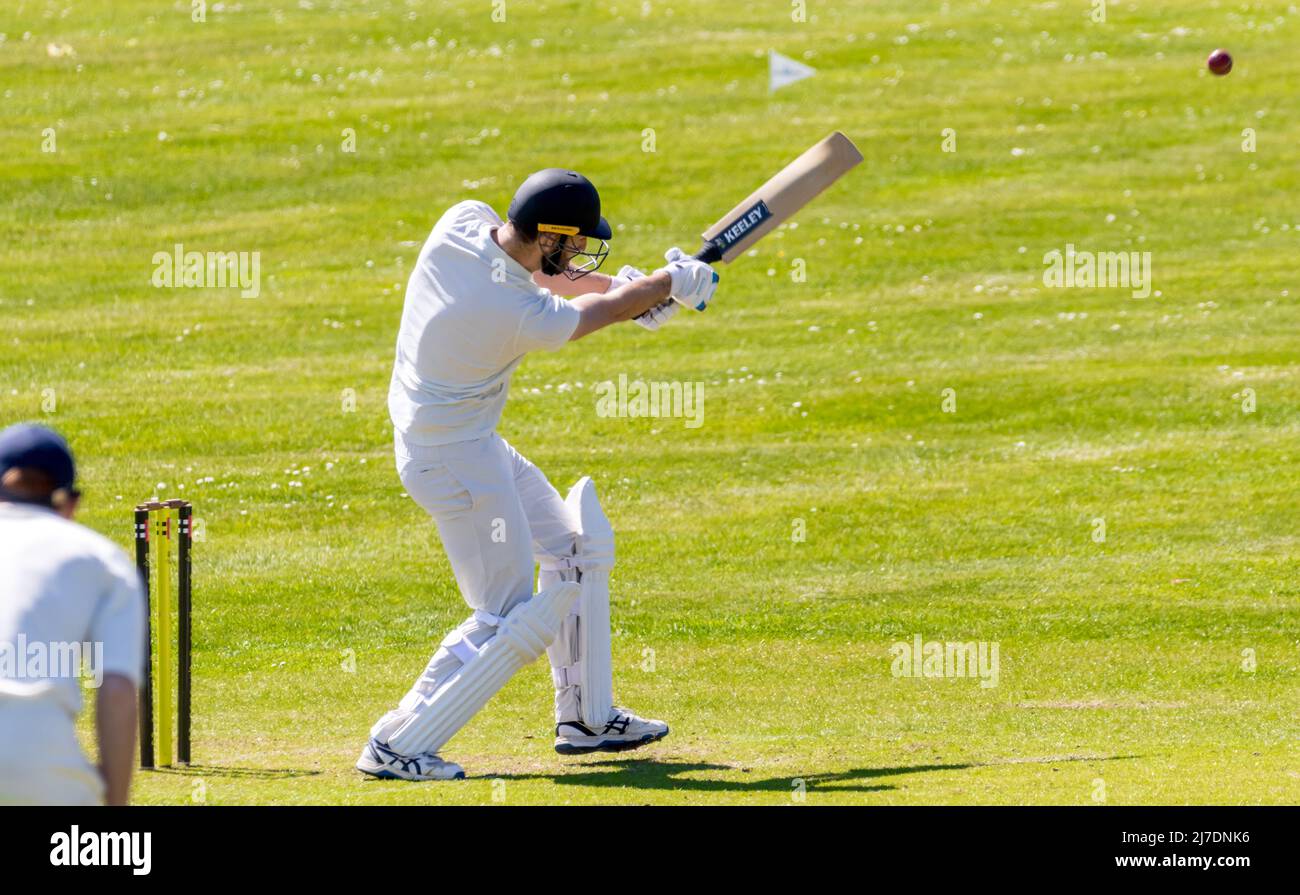 Sunday cricket match in sunshine Stock Photo - Alamy