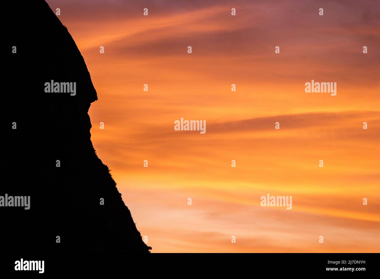 beautiful orange sunrise sky in Rio de Janeiro Stock Photo - Alamy