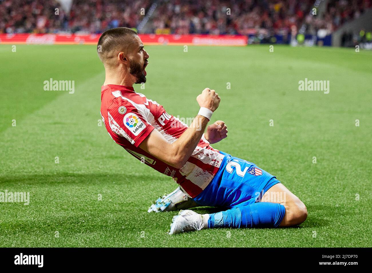 Madrid, Spain, May 08, 2022, Yannick Carrasco of Atletico de Madrid ...