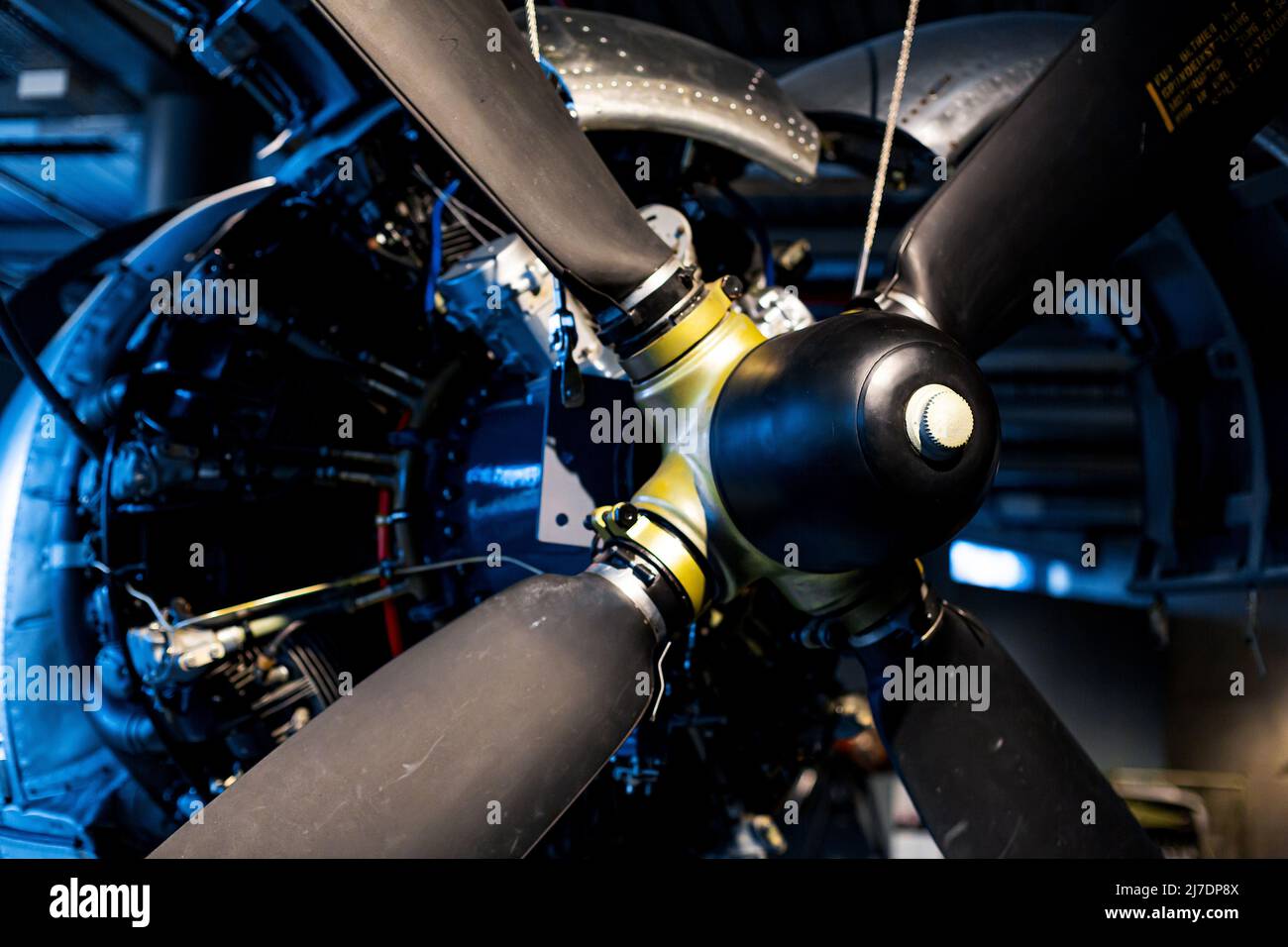 Aircraft engine parts in the Museum of the History of Aviation Stock ...