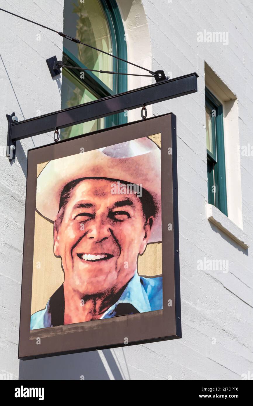 President ronald reagan ranch center state street hi-res stock ...