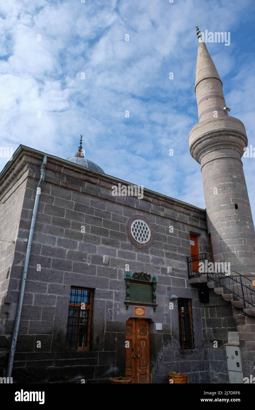 The Ottoman street with traditional buildings in Kayseri Talas attracts ...