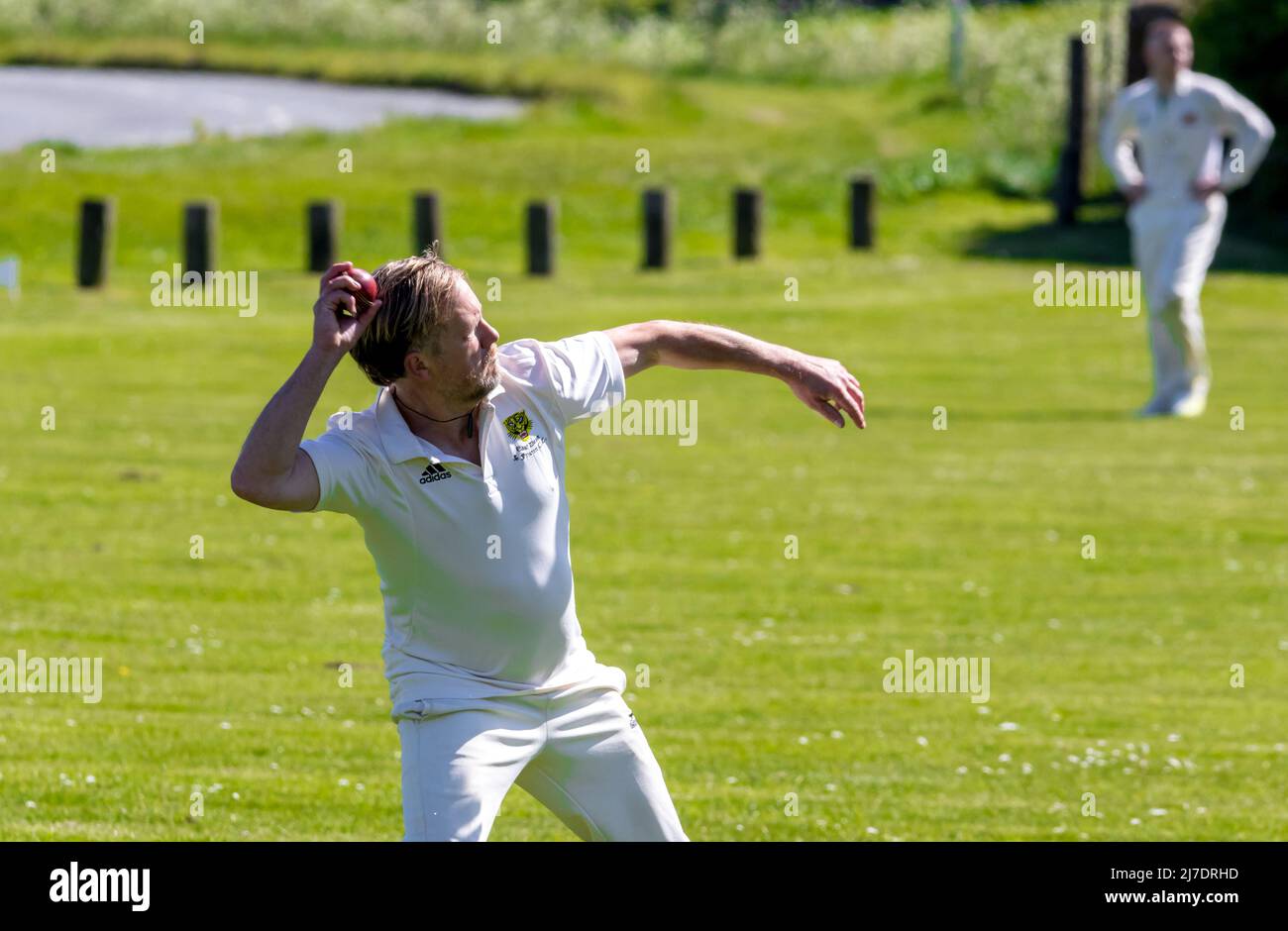 Sunday cricket match in sunshine Stock Photo - Alamy